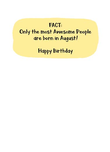 August Birthday Cards, Funny Cards - Free postage included