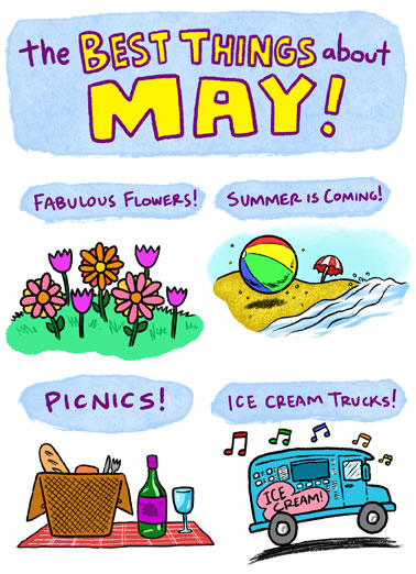 May Birthday Cards, Funny Cards - Free postage included