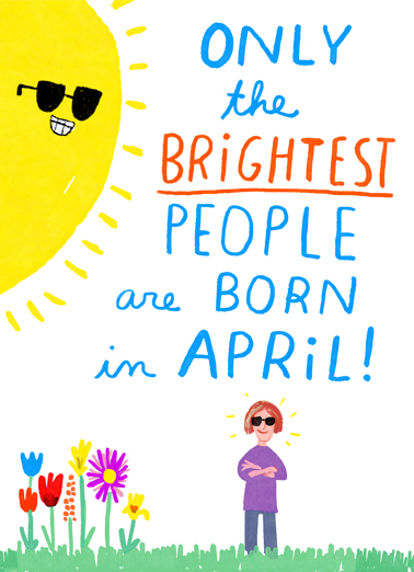 April Birthday Cards, Funny Cards - Free postage included