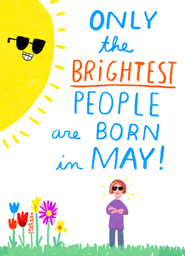 May Birthday Cards, Funny Cards - Free postage included