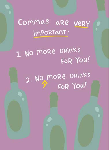 Lettering Cards Wine, Funny Cards - Free postage included