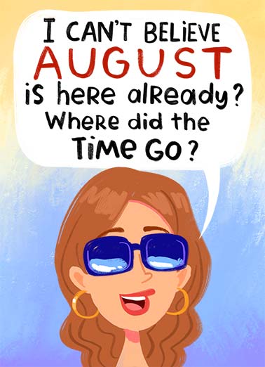 August Birthday Cards, Funny Cards - Free postage included