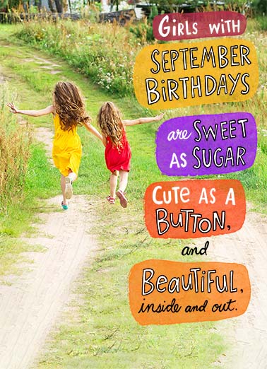 September Birthday Cards, Funny Cards - Free postage included