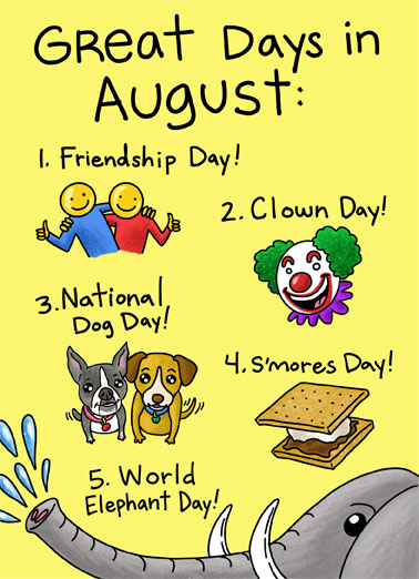 Funny August Birthday Ecards | CardFool