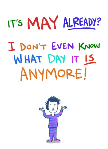 May Birthday Cards, Funny Cards - Free postage included