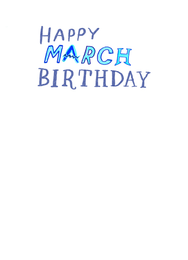 March Birthday Cards, Funny Cards - Free postage included